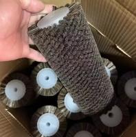 China Customized Wheel Brush Rotary Nylon Horse Hair Polishing Roller Brush for sale