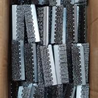 China Customized Double Band Strip Brushes Steel Black Brush Strip for sale