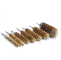 China Custom Size Copper Wire Tube Brush Stainless Steel Rod for Internal Pipe Cleaning 10mm to 100mm for sale