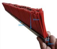 China Industrial Brick Machine Strip Brush PP and Steel Wire Bristles 900-1500mm for sale