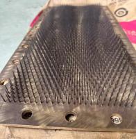 China Industrial Custom Lath Brushes Copper Steel Pin Plate 0.25mm Needle 100 Needles/cm2 for sale