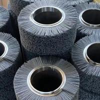 China Customized Woodworking Abrasive Nylon Roll Brush for Wood Finishing for sale
