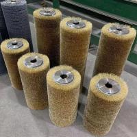China Customized Coppered Steel Wire Brush Roller Polishing Sanding Drums for sale