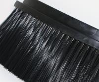 China Industrial Custom Brush Strip Seal Brush Nylon Bristle 30-200mm Length Rubber Base for sale