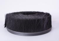 China Industrial Custom Brush Strip Seal Brush Nylon Bristle 30-200mm Length Rubber Base for sale