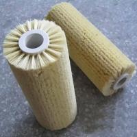 China Tampico Sisal Roller Brush for Metal Wood Polishing Custom Size Industrial Cylinder for sale