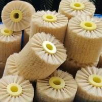 China Customized Polishing Wood Stainless Steel PVC Sisal Roller Brush for sale
