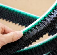China Custom Industrial Nylon Bristle Conveyor Belt Brush for Mechanical Support and Conveying 100m MOQ for sale