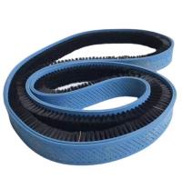 China Industrial Custom Belt Brush Nylon PP Bristle Cleaning Conveyor Belt Brush 100m MOQ for sale