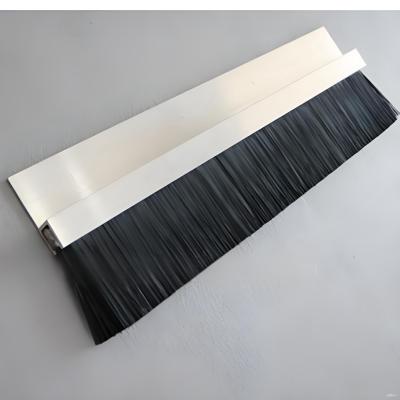 China Industrial Nylon Strip Brush H Type Door Sealing Brush Customizable 100mm Length for sale