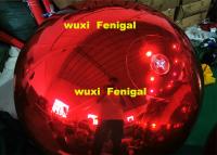 China 6.5ft Inflatable Mirror Balloon Chtistmas Decoration Red Green Golden for sale
