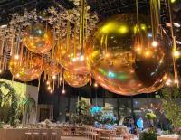 China 1m 2m 3m 4m 5m Hanging Inflatable Balloon Decoration Mirror Blow Up Christmas for sale