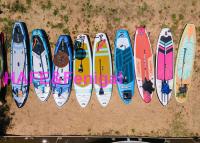 China Standing Water Inflatable Surfboard 18 Psi Fashion Lightweight Custom Pattern for sale