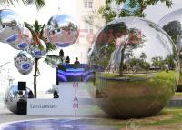 China Atmosphere Sensing Inflatable Mirror Balloon PVC 2m Diameter For Christmas for sale
