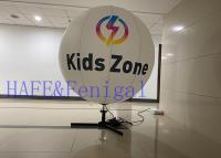 China 3m Decorations Inflatable LED Light Balloon Outdoor Custom Stand 400W RGB for sale