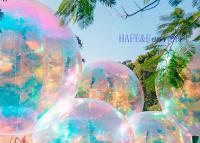 China PVC Inflatable Reflective Bubble Ball / Rainbow Inflatable Mirror Ball Colorful for sale