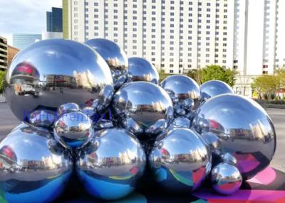 China Decoration Colorful PVC Inflatable Reflective Ball Christmas Mirror Sphere 3m 700w for sale