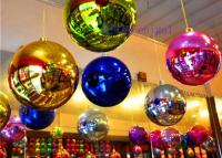 China Custom Reflecting Giant Silver Inflatable Mirror Ball For Exhibition Booth Decoration for sale