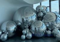 China Event Decoration Inflatable PVC Floating Sphere Mirror Balloon Disco Shinny for sale
