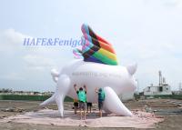 China Color Changing Giant 5m Helium Balloon Lighting Inflatable flying Pig For Decorate Advertising Marketing for sale
