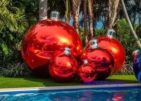 China Commercial Decorative PVC Inflatable Ball Handing Inflatable Mirror Ball Big Shiny Ball Decoration for sale