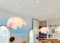 China Cute Pendant Light Cloud Chandelier Cotton Clouds Shape Hanging Light For Home Decor for sale