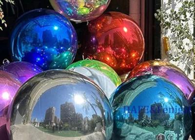 China Customized Giant Hanging Various Colors Inflatable Mirror Ball Shiny Disco Mirror Sphere Balloon for sale