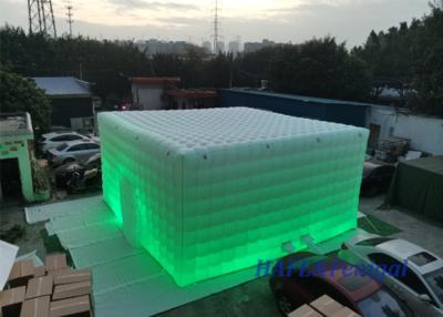China Outdoor Commercial White Giant  Inflatable Light Tent LED Inflatable Nightclub for sale