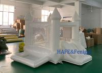 China Party Mini Small Pvc Inflatable White/blue/pink Castle Bounce House Support Customization for sale