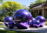 China 3M Inflatable Metallic Ball Decorative Inflatable Mirror Ball Metallic Balloons Big Shiny Giant Inflatable Balls for sale