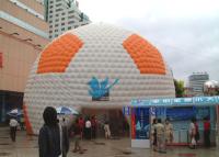 China Custom Shape Inflatable Football Bouncy Castle For Commercial Activities for sale