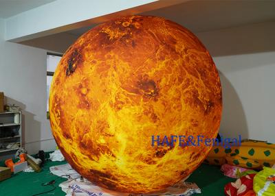 China 1m 2m 3m Customized Planet Design White Or Dimmable PVC Led Event Lighting Balloon For Sale for sale