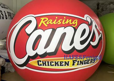 China Inflatable 2.5m PVC Red Sphere Balloon Logo Printing Branding Advertising Customized for sale