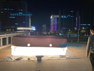 China 3.6kw Pad Helium Led With 4 Skirts DMX Control Bi-Color Outdoors Film Cinema Lighting Balloon for sale