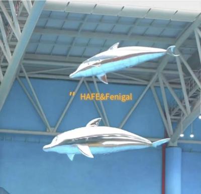 China Inflatable Customzied Remote Control Helium Filled Whale And Dolphin Models For Shopping Centre / Mall Opening for sale