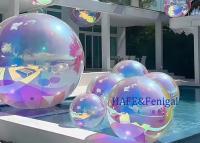 China Advertising Decoration Giant Silver Inflatable Sphere Mirror Ball Reflective Balloon For Festival Party for sale