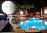 China 90cm Inflatable RGB LED Event Lighting Balloon 400w/800w For Outdoor Camping Parties Decoration for sale