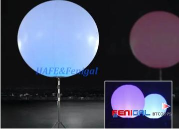 China Wedding And Party Inflatable RGB LED Event Lighting Balloon With Tripod Stand for sale