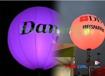 China Colorful 1.6m Inflatable LED Event Lighting Balloon For Outdoor Decoration Muse Series 160CM for sale