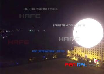 China 5 M / 16.4 Ft Big LED/HMI Moon Helium event lighting balloon for Outdoor Events with Customized Advertising Logo for sale