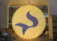 China 2.5M Diameter Hanging Suspended Inflatable Light Balloon With 2000W Halogen Lamp for sale