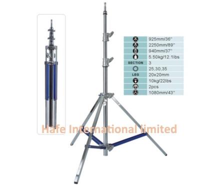 China Adjustable Tripod Light Stand Heavy Duty , Stainless Steel Telescopic Led Work Light Tripod for sale