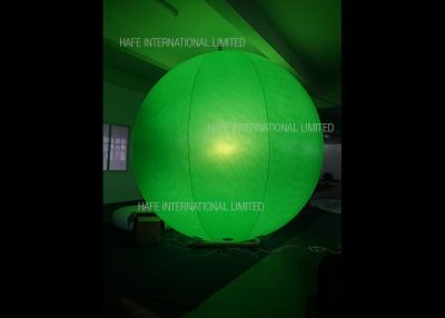 China Luminous 3.3 M Giant Led Light Up Helium Balloons 0.18 MM PVC With Protection Cover for sale