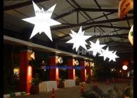 China Space Night Decoration Inflatable Lighting Star With 2000W Halogen Lamp for sale
