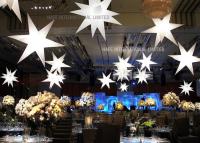 China Star Shape Inflatable Lighting Decoration With Polysilk Material 1200W Halogen for sale