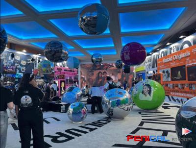 China Inflatable Reflective Mirror Spheres For Party And Shopping Mall Decorations for sale