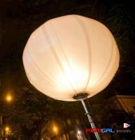 China Customizable 220V LED Hanging Inflatable Lighting Balloons For Exhibition Decoration for sale