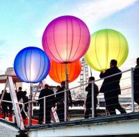 China Muse RGBW Moon Balloon Lights Decorative Lighting For Weddings And Events for sale