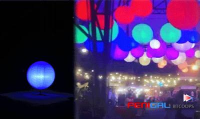 China Dynamic Event Lighting Balloon 6500K RGBW Balloons With 512 DMX for sale