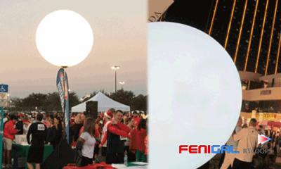 China 800W Inflatable LED Light Balloon With Tripod Powerful Outdoor Advertising for sale